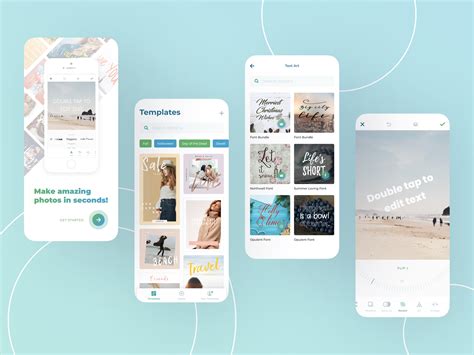 textia app ui ux add text to photos by valeriia tkhor for small team
