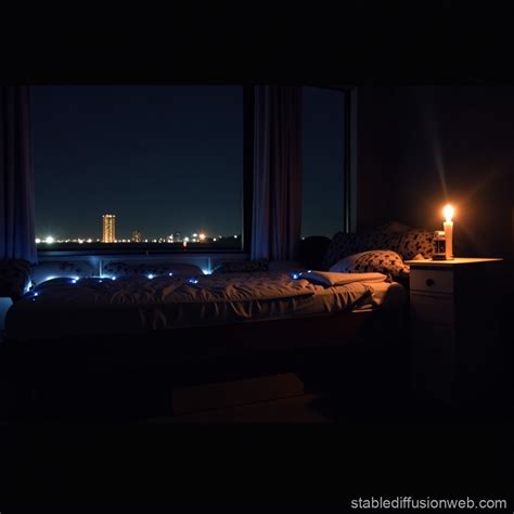 Nighttime Train Bed Stable Diffusion Online