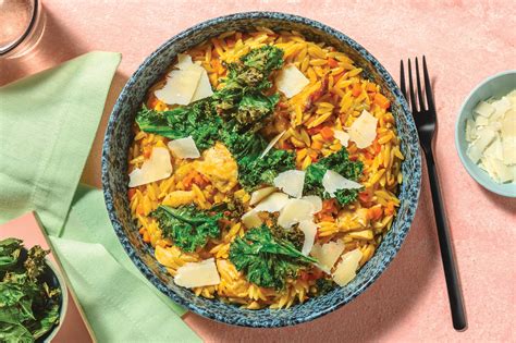 Baked Italian Chicken And Spinach Risoni Recipe Hellofresh