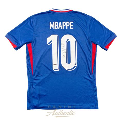 Kylian Mbappe Autographed 2024 France National Team Blue