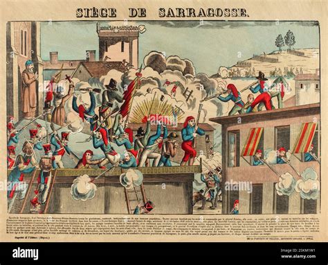 The Fall Of Saragossa During The Peninsular War The Town Of Saragossa