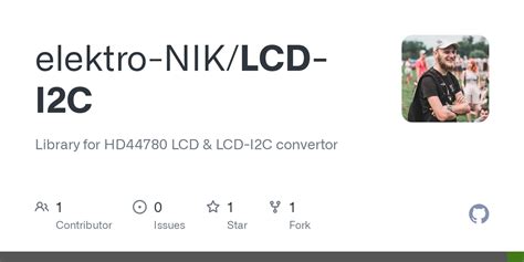 Github Elektro Nik Lcd I C Library For Hd Lcd Lcd I C Convertor