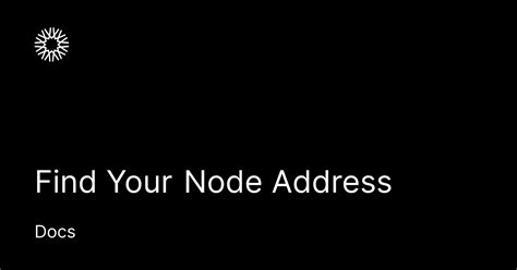 find your node address waku documentation