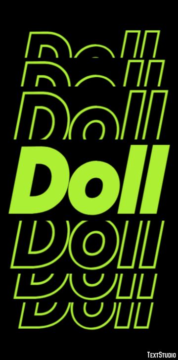 Doll Modern Stroke Text Effect Generator