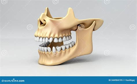 Realistic Human Skull Model Stock Illustration Illustration Of