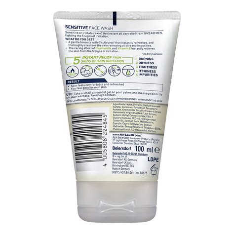 Nivea Men Sensitive Face Wash 100ml