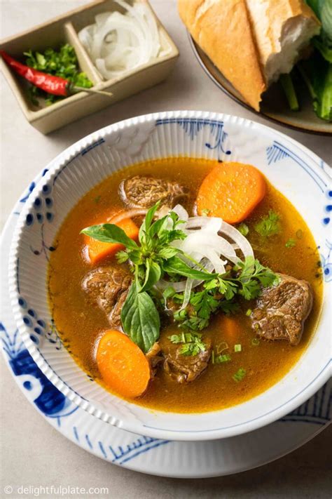 Authentic Bò Kho Vietnamese Beef Stew Delightful Plate