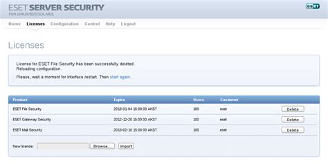 Gateway Server Security For Linux ESET