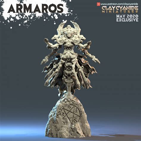 3d Printable Armaros By Clay Cyanide Miniatures