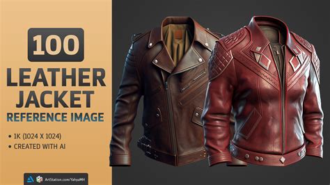 Artstation 100 Leather Jacket Reference Pack Artworks