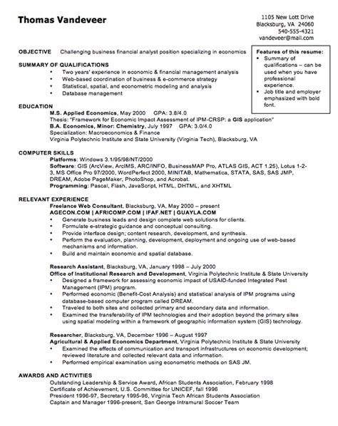 Formidable Financial Analyst Objective Resume Sample Cv For Waiter