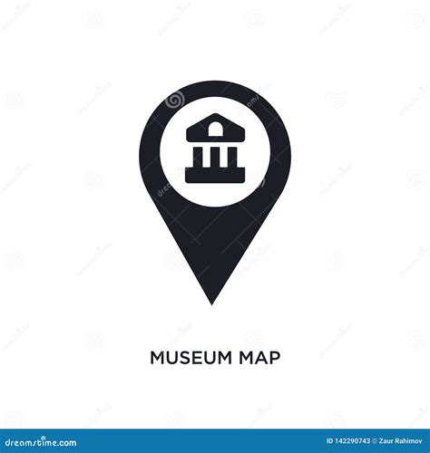 Museum Map Isolated Icon Simple Element Illustration From Museum Concept Icons Museum Map