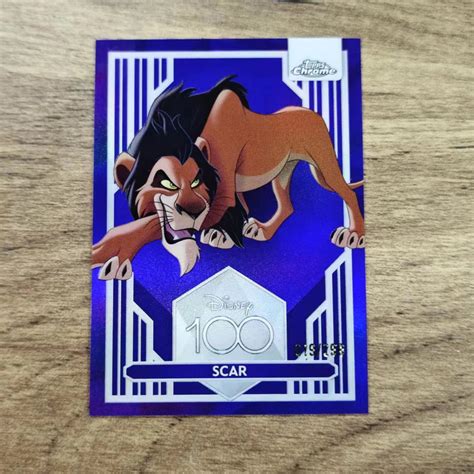 2023 Topps Disney Scar 元年 迪士尼100周年 刀疤 紫折 折射 狮子王大反派 辛巴的伯伯 19299编 实卡精美 收藏必备【时光机代卖】宝藏 卡淘