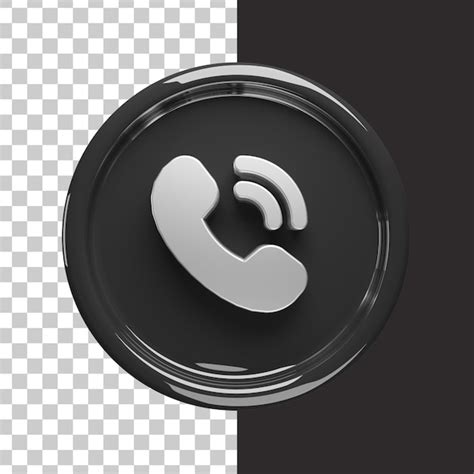 Premium Psd Call Icon 3d