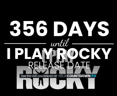 Countdown To I Play Rocky Release Date