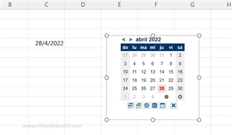 Insertar Calendario En Excel