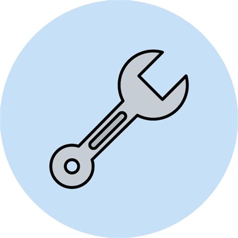 Premium Vector Spanner Flat Illustration