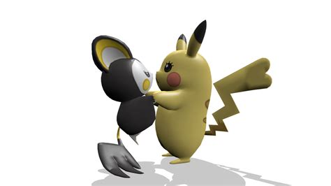 Emolga And Pikachu Kiss Rah345 в X „a Small Request From