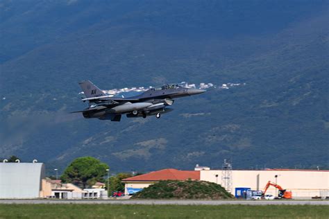 F 16 Fighting Falcons Take Off From Aviano Air Base Aviano Air Base
