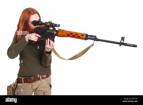Girl Sniper Rifle Anime Dusk Girl With Weapon Girls City Sniper Rifle