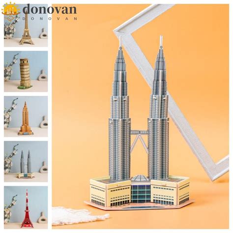 Donovan World Famous Buildings Model Paper 3d Mini Cardboard Puzzle