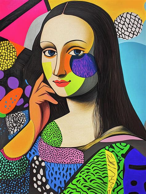 Mona Lisa Pop Art Xiv Digital Art By Vanessa Knight Pixels