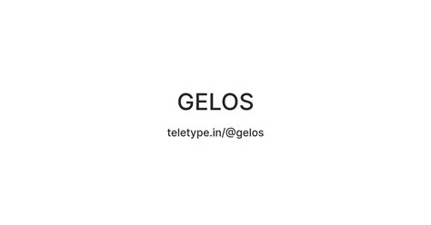 Gelos — Teletype