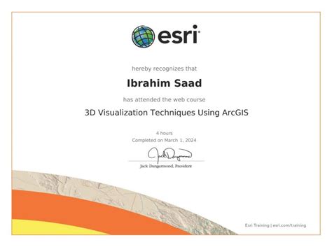 ibrahim saad on linkedin esri certification arcgispro