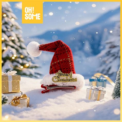 Jual Ohsome Christmas Hairband Santa Hat Bando Dekorasi Natal Topi
