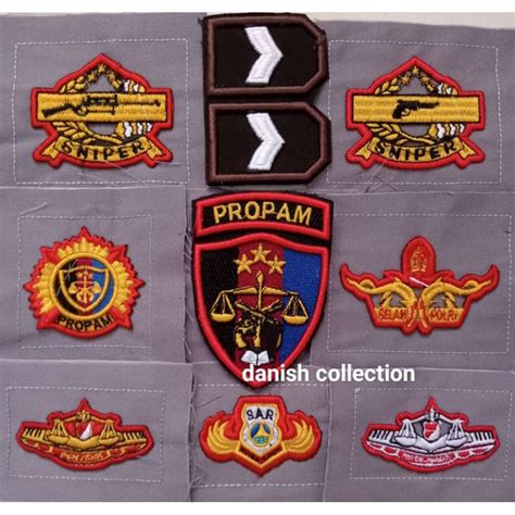 Jual Bet Logo Lambang Provost Propam Polri Timbul Shopee Indonesia