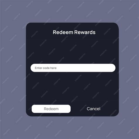 Premium Vector Vector Illustration Reddem Code Rewards In Dark Mode