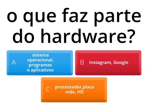 Hardware E Software Questionário