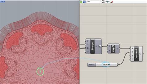 Simulate Circle Packing Functions With Voronoi Cell Radius