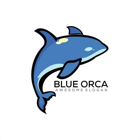 Blue Orca Logo Design Mascot 24307728 Vector Art At Vecteezy