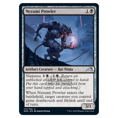 Magic The Gathering Kamigawa Neon Dynasty Nezumi Prowler 1163