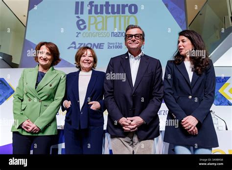 Roma Italia 30th Mar 2025 Carlo Calenda E Da Sx Elena Bonetti