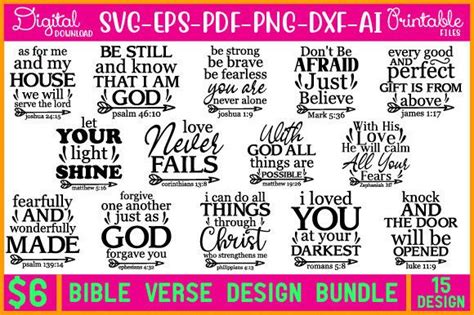 Bible Verse Design Bundle Graphic By Crafthouse · Creative Fabrica