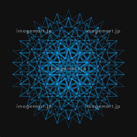 幾何学模様 フラクタル 神聖幾何学 カラフルアイコン プロフィール画像のイラスト素材 205224641 イメージマート