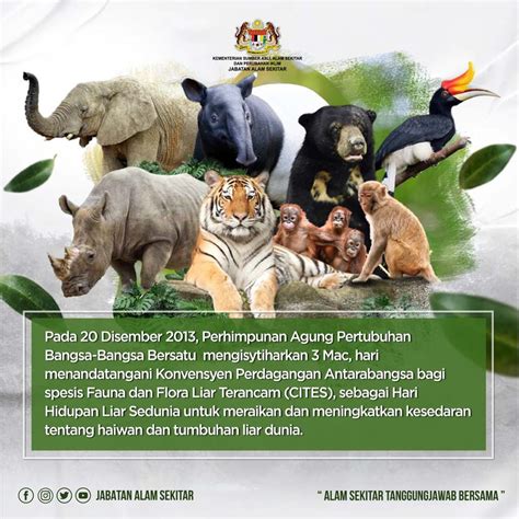 Jabatan Alam Sekitar Selamat Menyambut Hari Hidupan Liar Sedunia 3