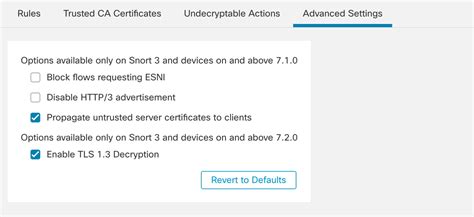 Deploy Tlsssl Rules With Examples 72 Recommended Policy And Rule Settings Cisco Secure