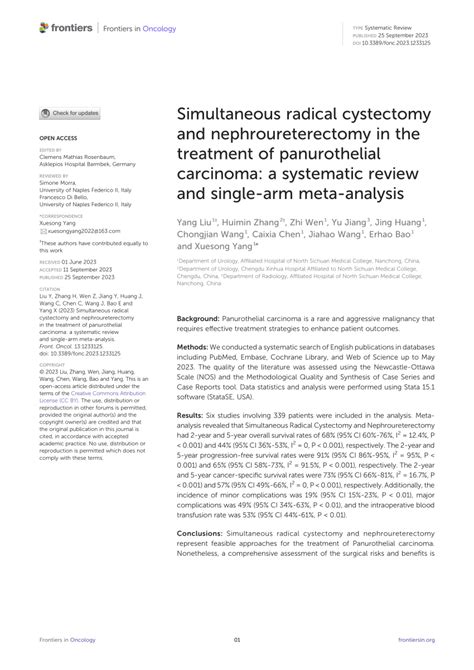 Pdf Simultaneous Radical Cystectomy And Nephroureterectomy In The