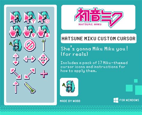 Hatsune Miku Cursor New Version Wobbs Ko Fi Shop