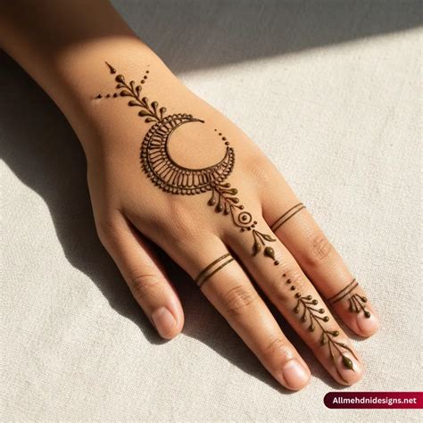 Best 400 Moon Mehndi Design Ideas With Photos 2025