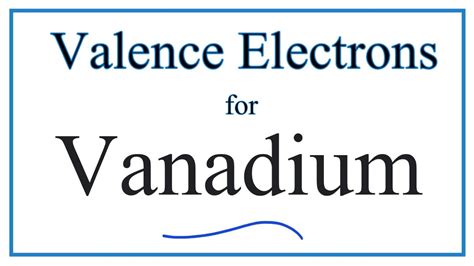 Vanadium Lewis Dot Structure