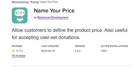 Woocommerce Name Your Price Wookeeper