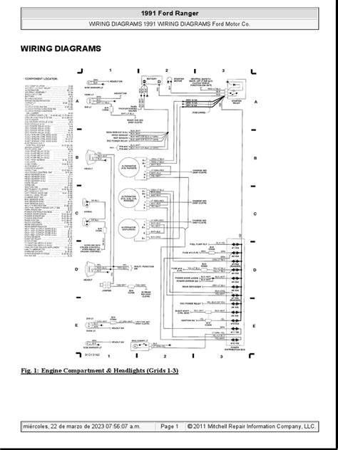 1991 Ford Ranger Wiring Diagrams Pdf Wheeled Vehicles Car