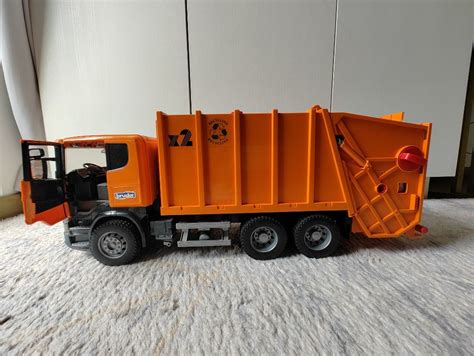 Bruder 03560 Scania R Series Garbage Truck Orange Hobbies And Toys