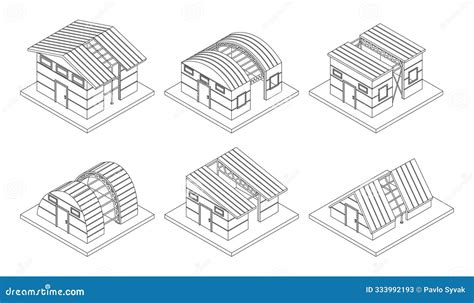 Black And White Architectural Structures On Metal Frames Residential