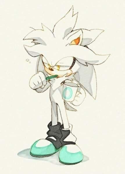 Silver The Hedgehog Drinking Silver The Hedgehog Father Silver The