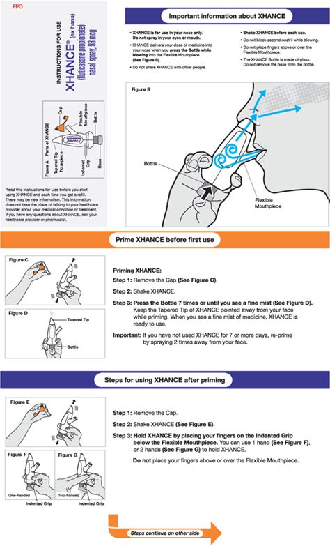 Dailymed Xhance Fluticasone Propionate Spray Metered